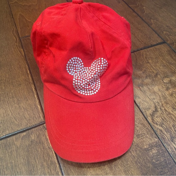 Disney | Accessories | Disney Store Red Rhinestone Mickey Hatbaseball ...